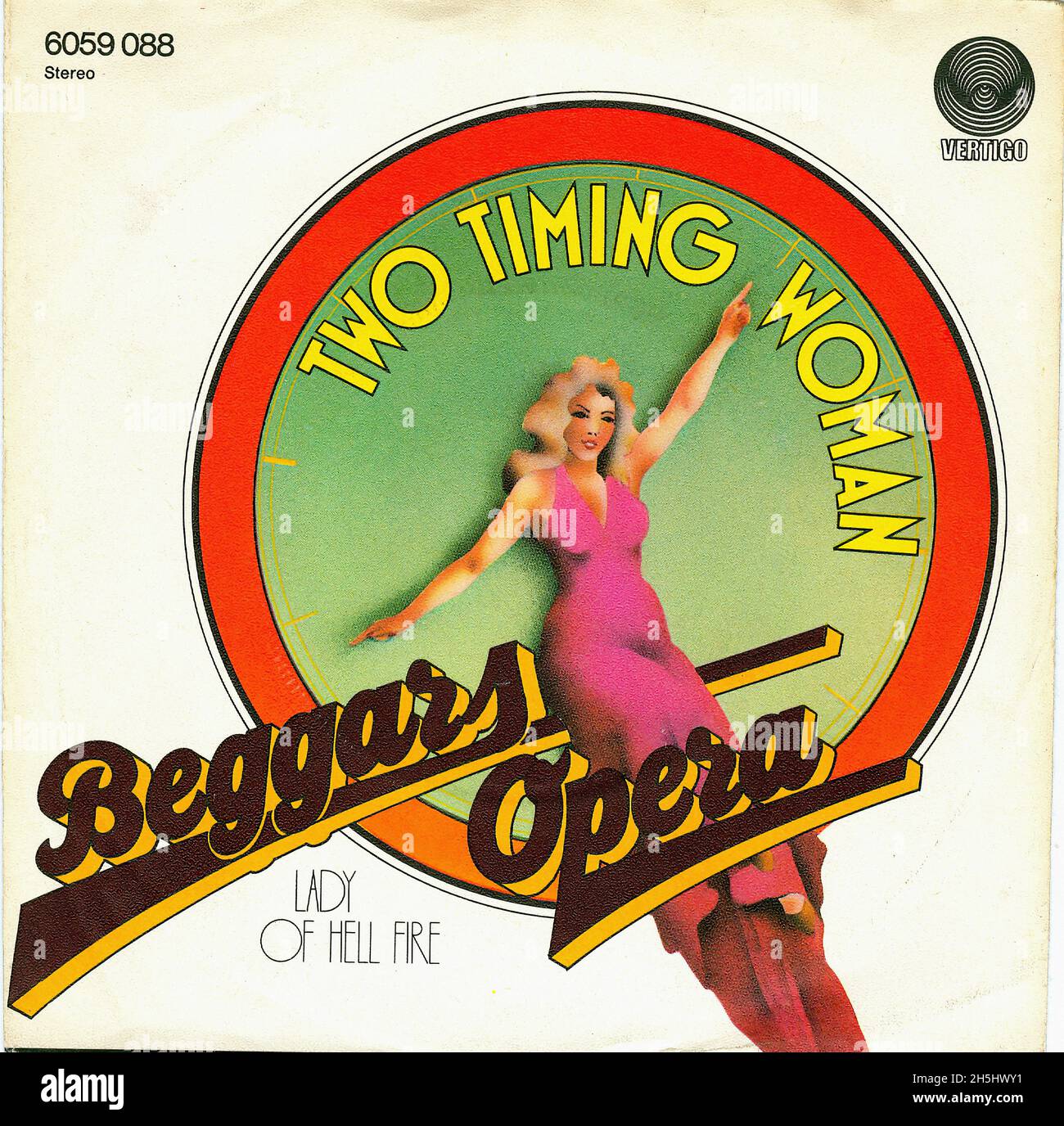 Vintage single record cover - Beggar's Opera - Two Timing Woman - D ...
