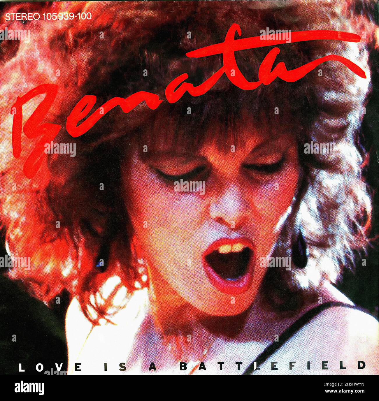 Vintage single record cover - Benatar, Pat - Love Is A Battlefield - D ...