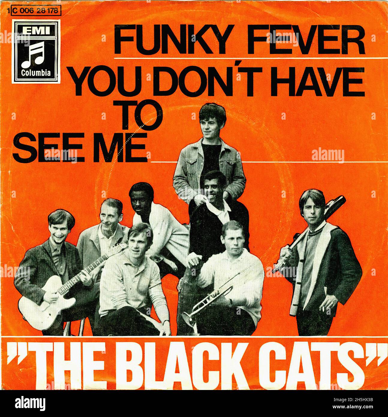 Vintage single record cover - Black Cats, The - Funky Fever - D - 1969 ...