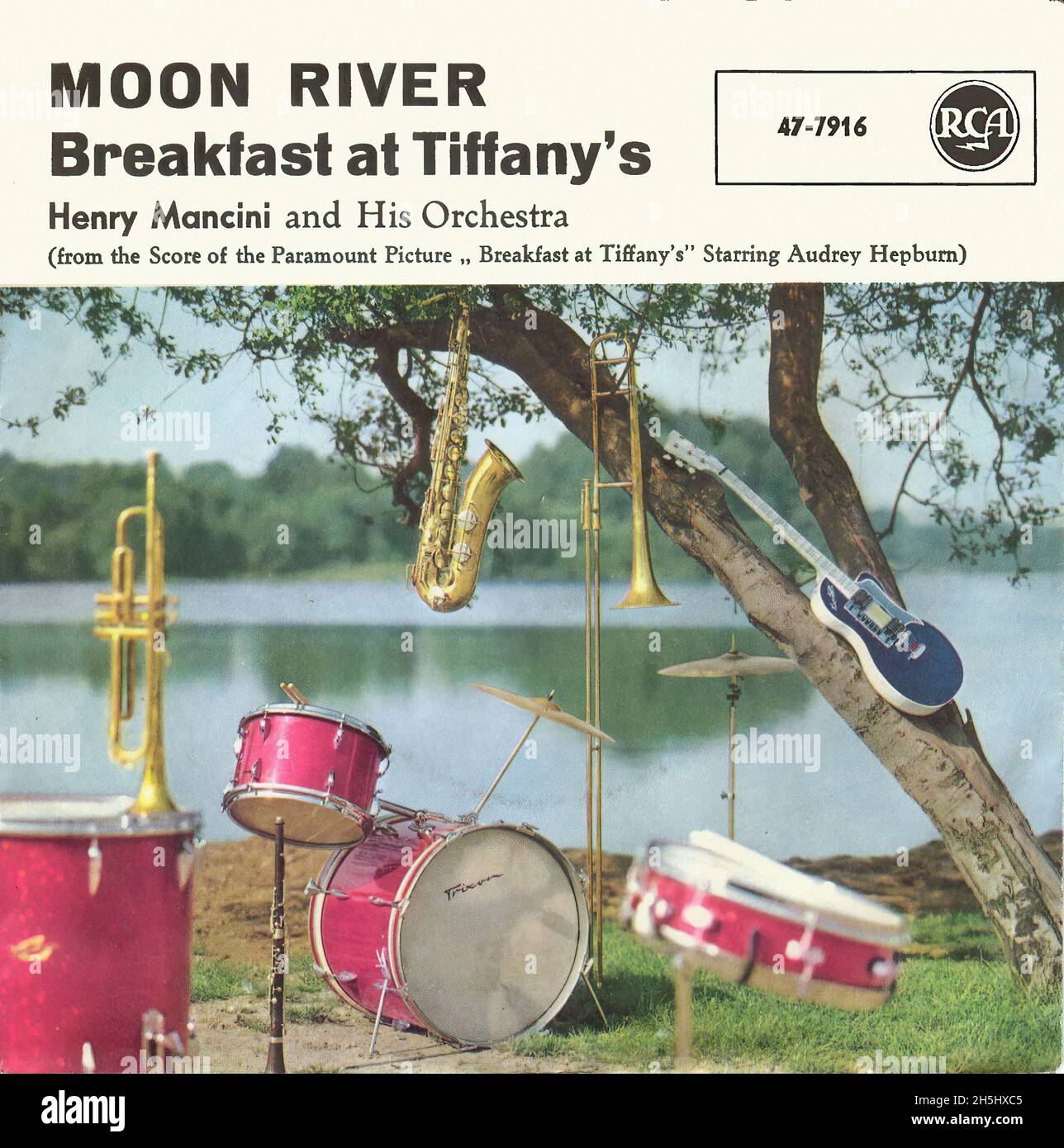 Vintage single record cover - Breakfast At Tiffanys - Frühstück bei ...