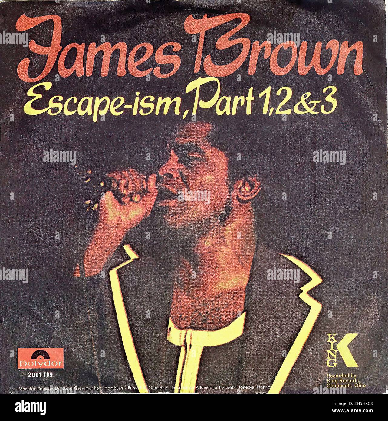 Vintage single record cover - Brown, James - Escape Ism Part 1&2 - D - 1971 Stock Photo - Alamy