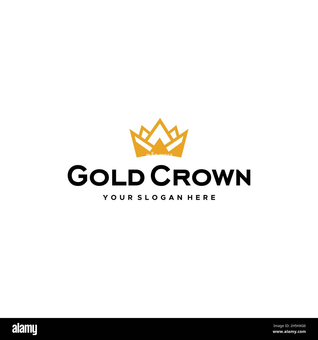 minimalist GOLD CROWN king luxury logo design Stock Vector Image & Art ...