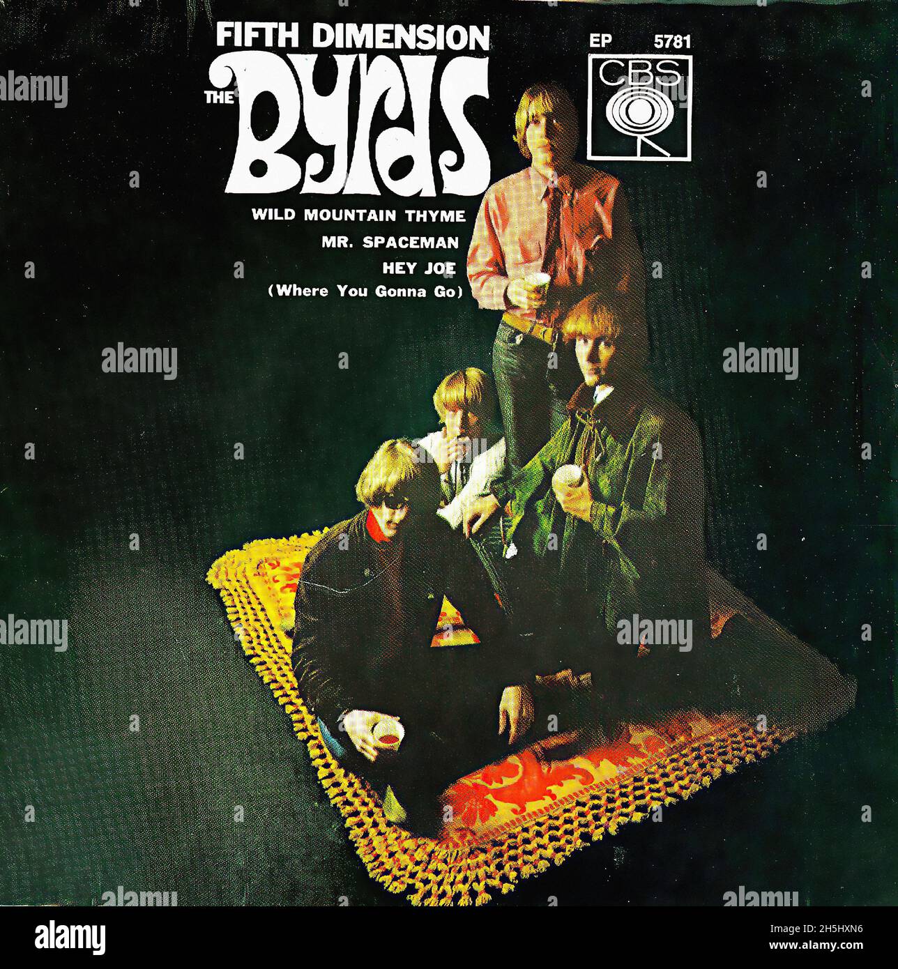 Vintage single record cover - Byrds, The - Fifth Dimension - EP - D ...