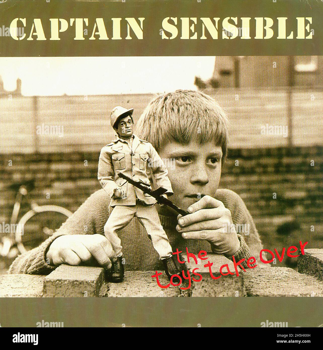 Vintage single record cover - Captain Sensible - The Toys Take Over ...
