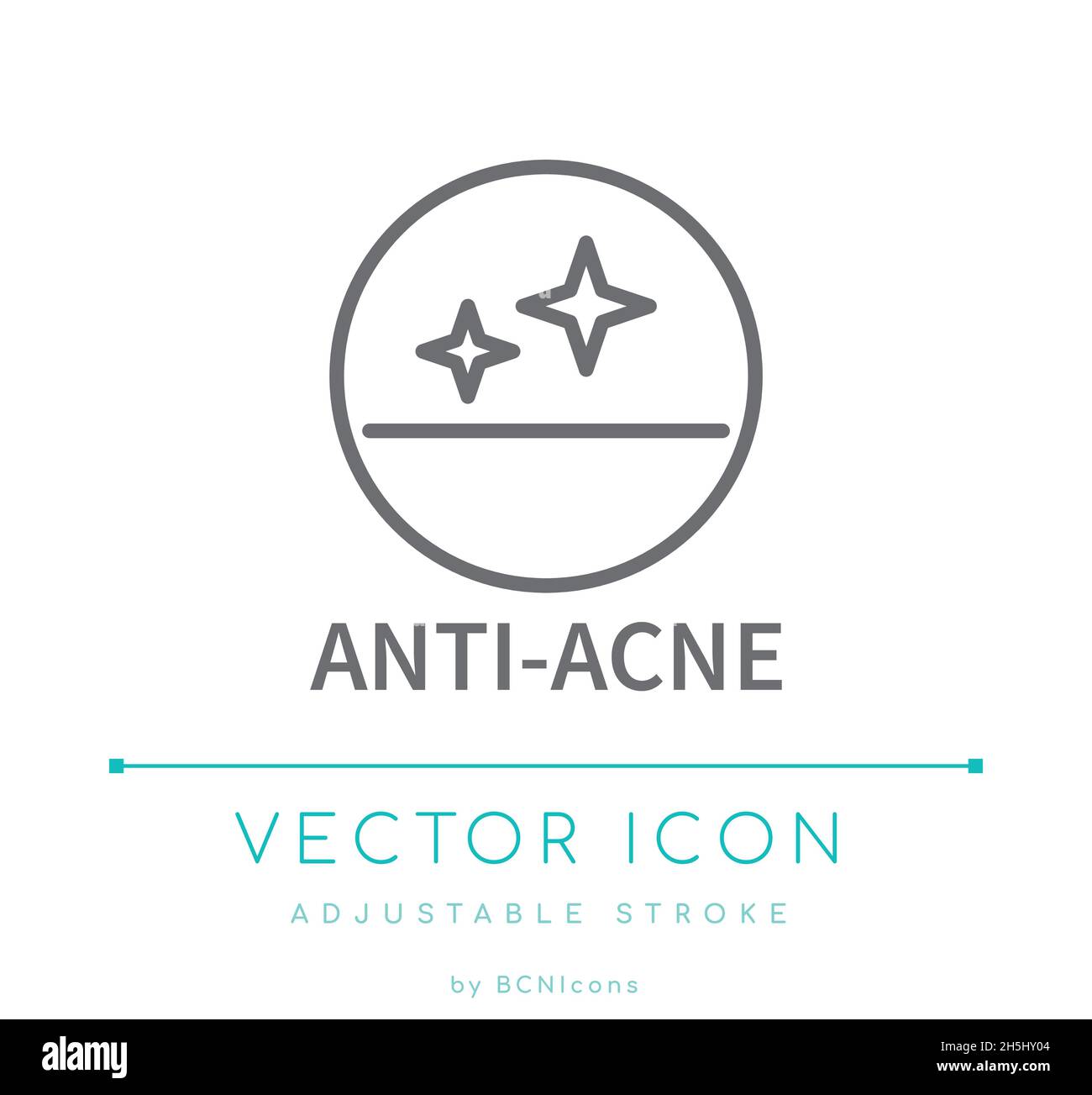 Anti Acne Vector Line Icon Stock Vector Image & Art - Alamy