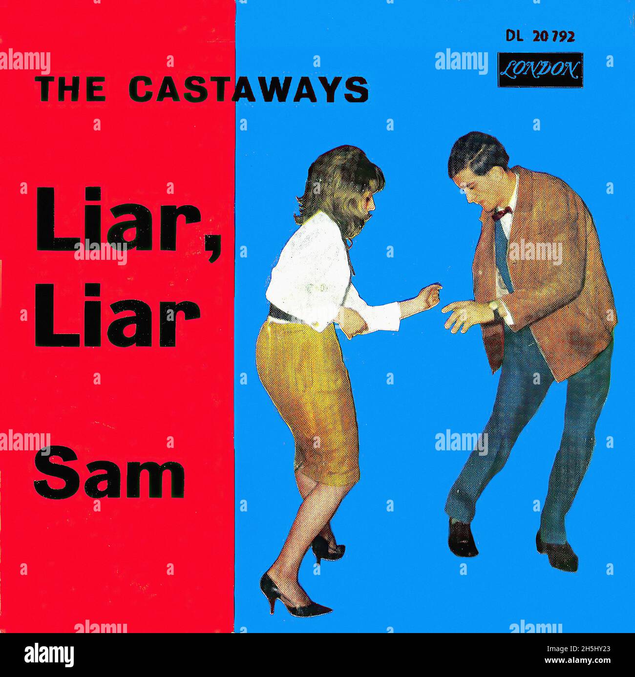 Vintage single record cover - Castaways, The - Liar, Liar - D - 1965 ...