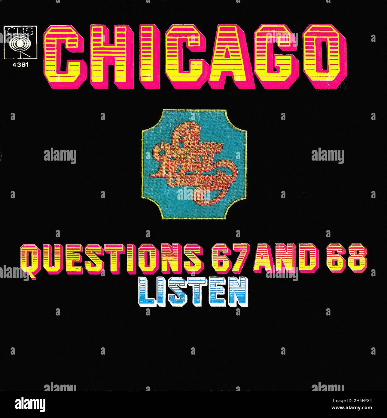 Vintage single record cover - Chicago - Questions 67 And 68 - D - 1969 ...