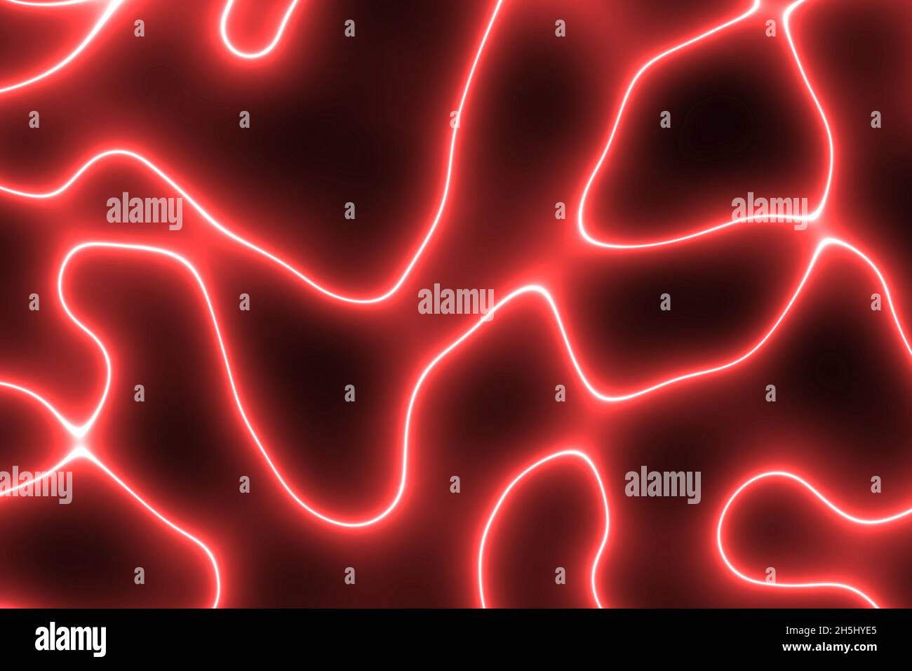 amazing red fluorescent electric digital drawn texture illustration ...