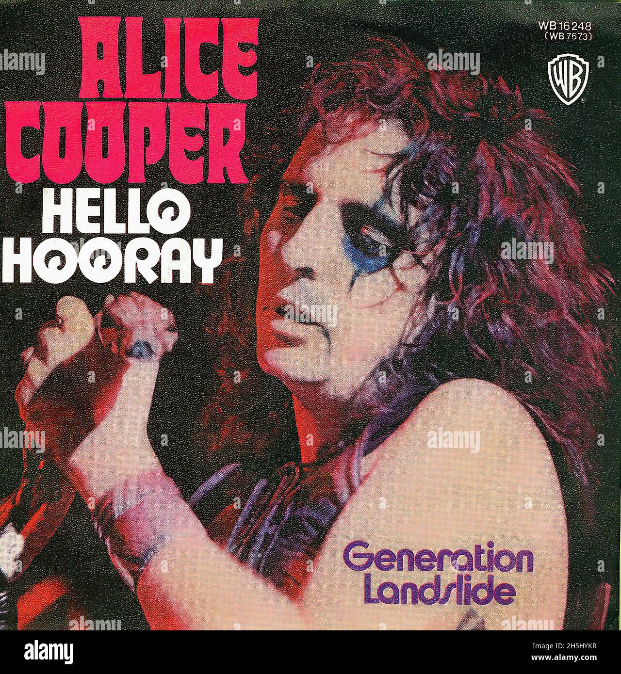Vintage single record cover - Cooper, Alice - Hello Hooray - D - 1973 ...