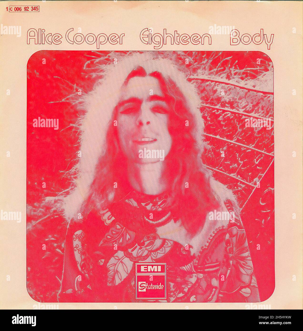 Vintage single record cover - Cooper, Alice - Eighteen - D - 1971 Stock ...