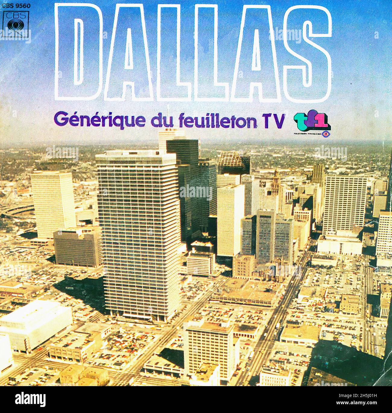Vintage single record cover - Dallas - TV Soundtrack - Jerrold Immel ...