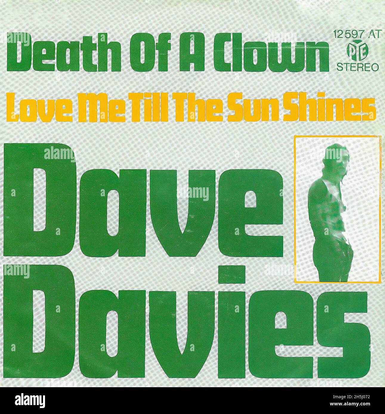 Vintage single record cover - Davies, Dave - Death Of A Clown - D ...