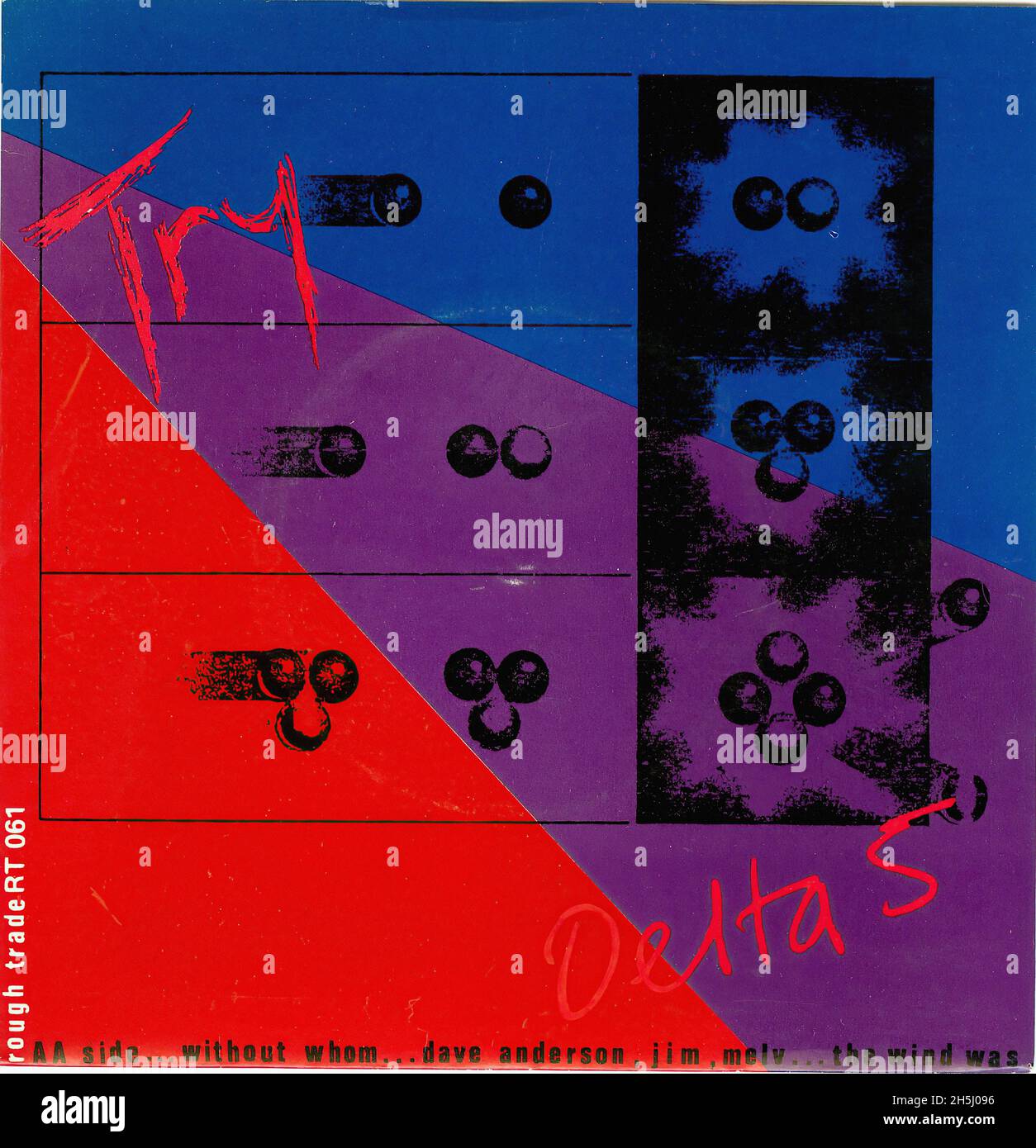 Vintage single record cover - Delta 5 - Try - UK - 1980 Stock Photo - Alamy