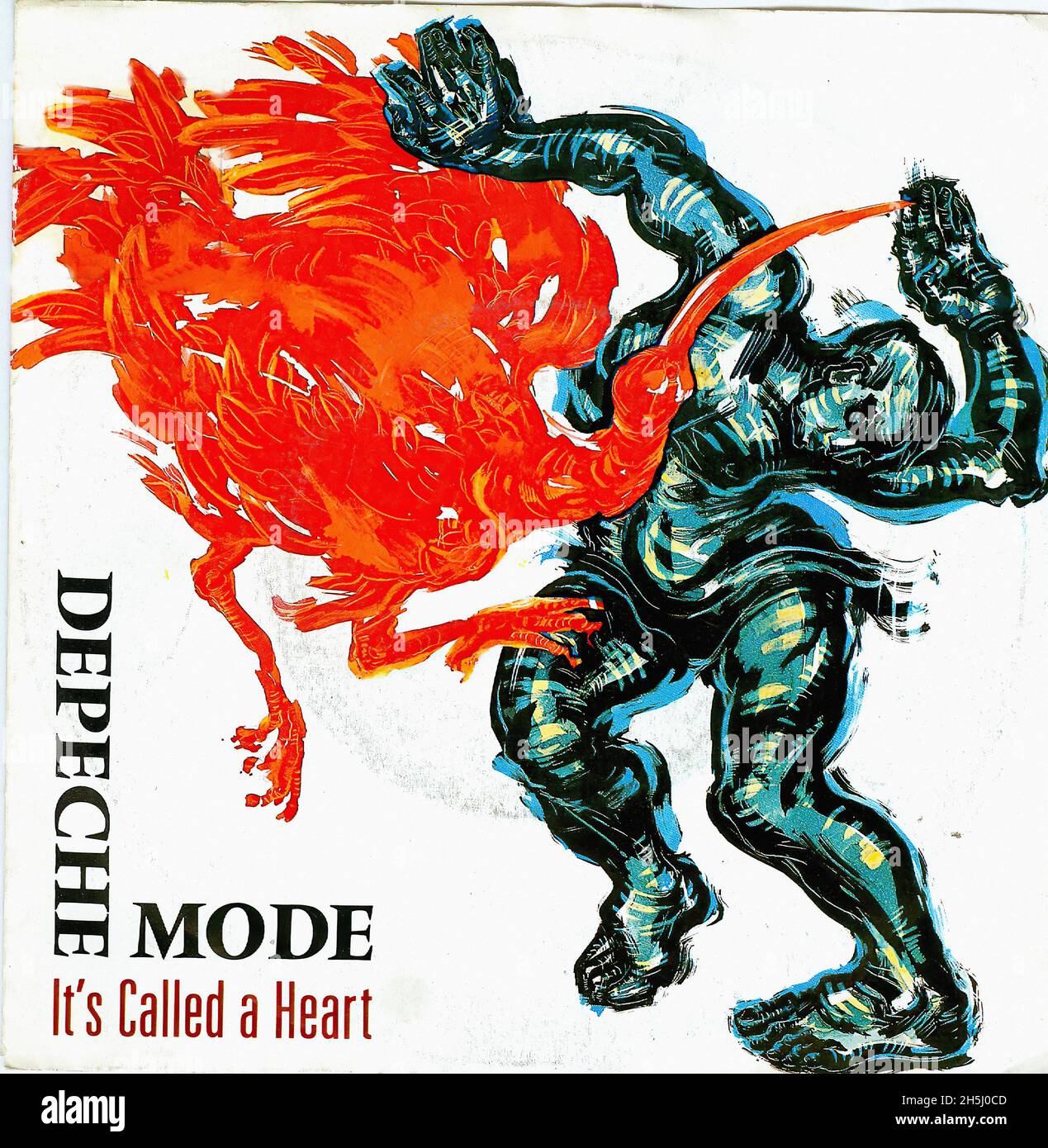 Vintage single record cover - Depeche Mode - 9 - It's Called A Heart ...