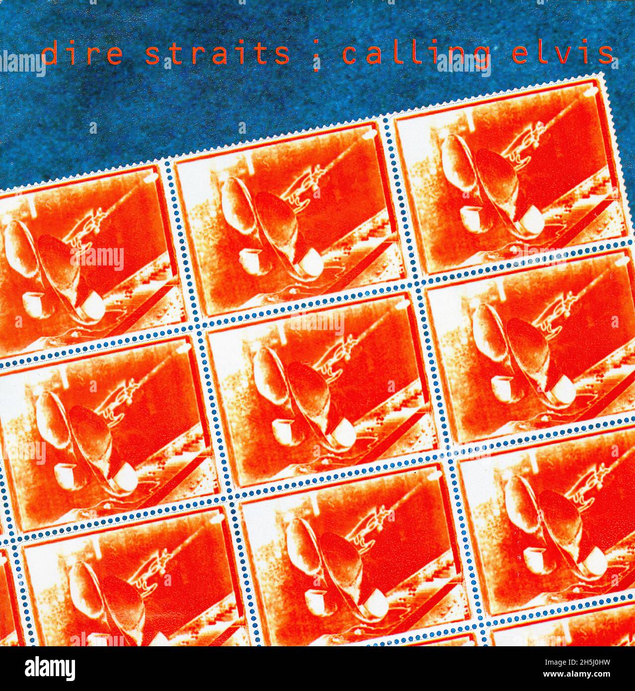 Vintage single record cover - Dire Straits - Calling Elvis - D - 1991 ...