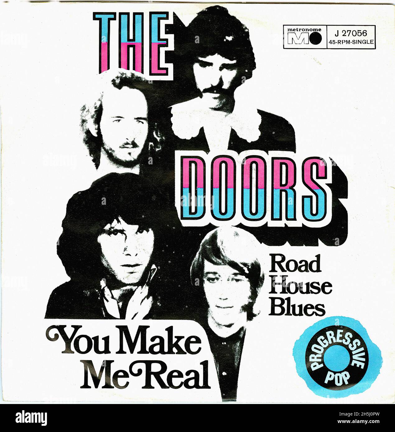 Vintage single record cover - Doors, The - You Make Me Real - D - 1970 Stock Photo - Alamy