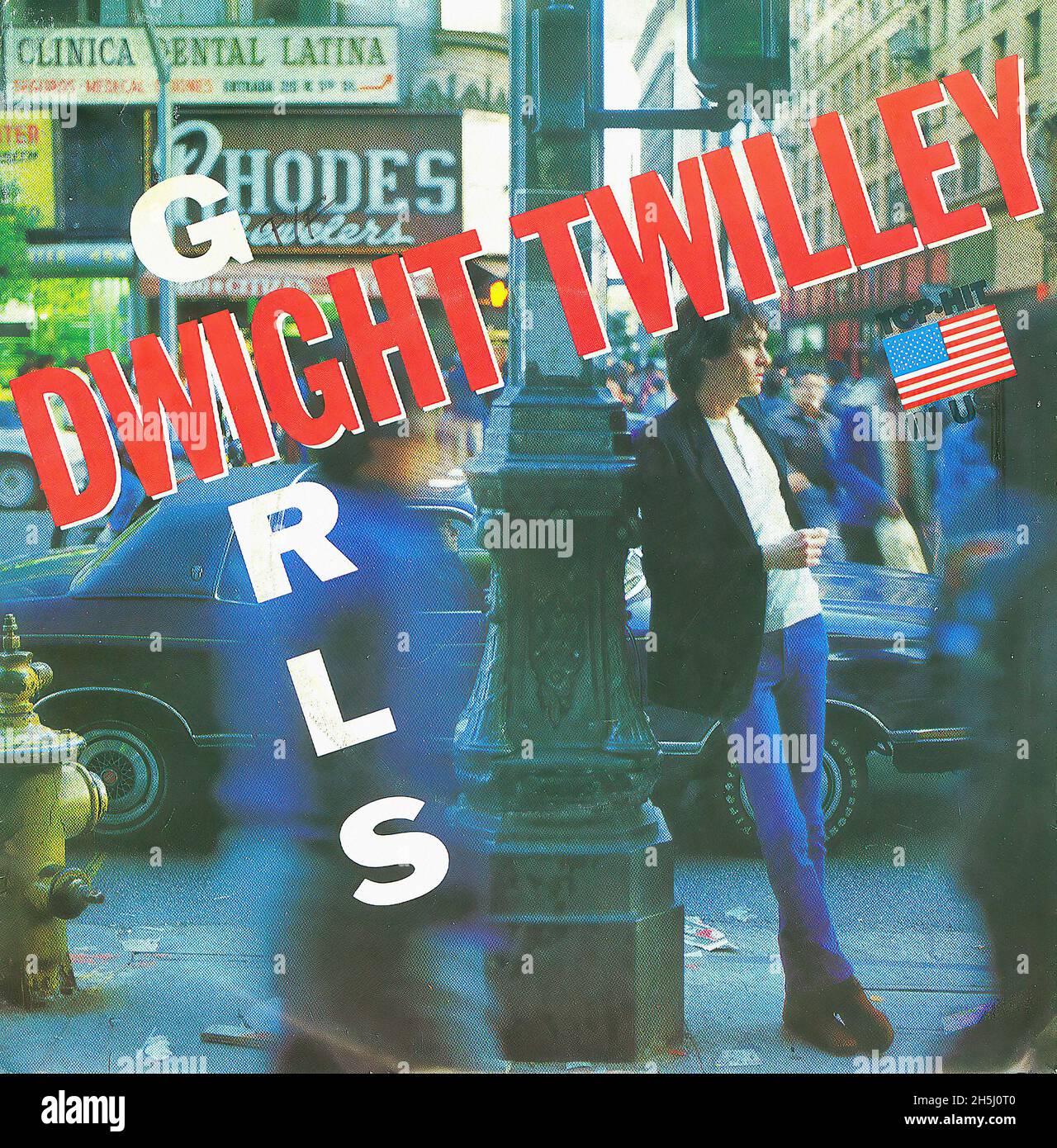 Vintage single record cover - Dwight Twilley - Girls - D - 1984 Stock ...