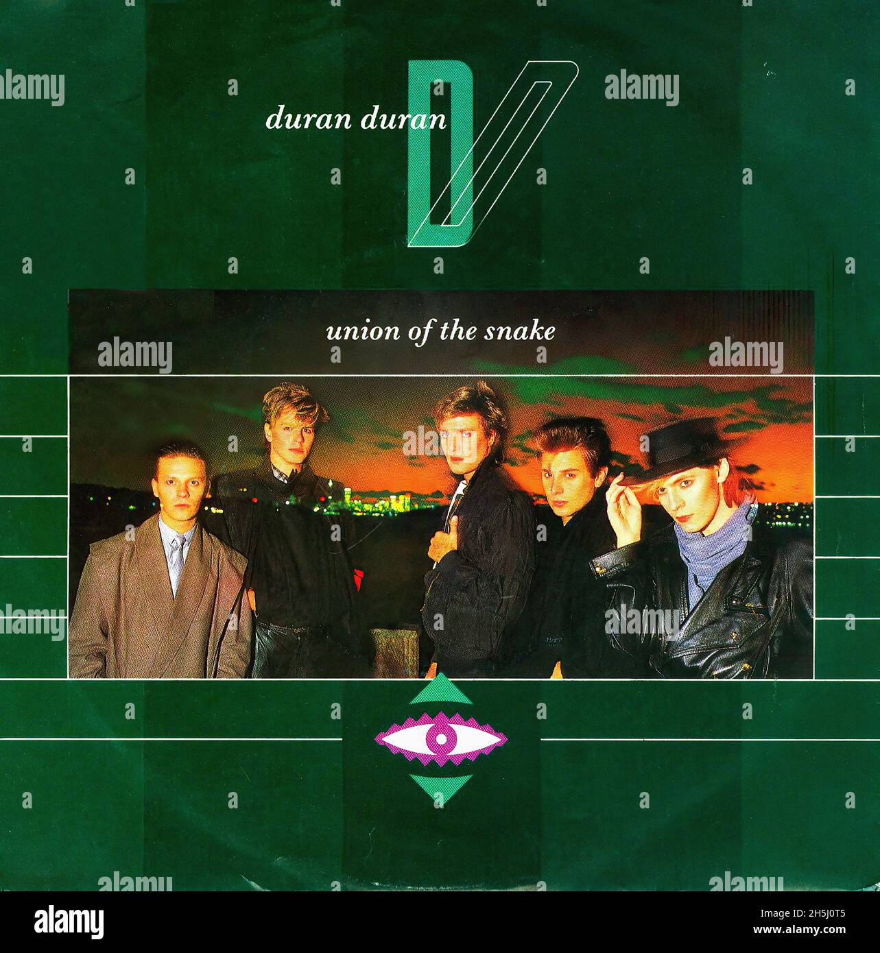 Vintage single record cover - Duran Duran - Union Of The Snake - D - 1983 02 Stock Photo - Alamy