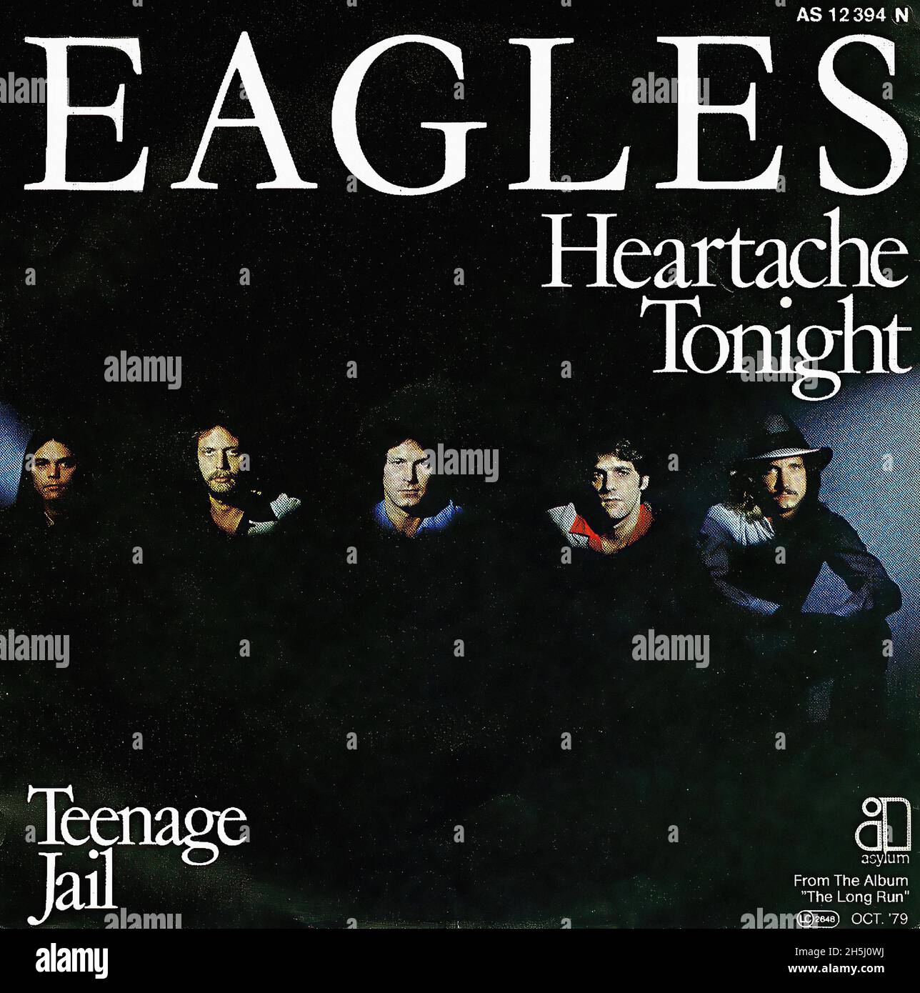 Vintage single record cover - Eagles - Heartache Tonight - D - 1979 ...