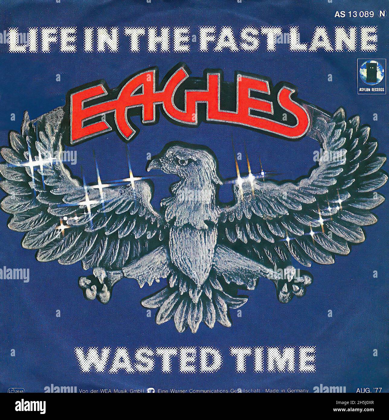 Vintage single record cover - Eagles - Life In The Fast Lane - D - 1976 ...