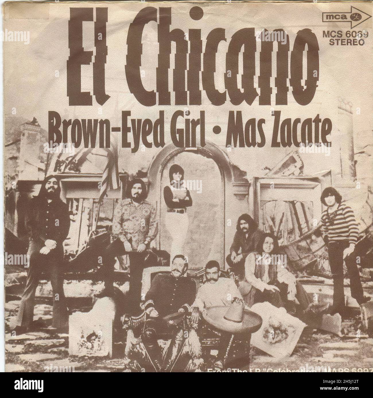 Vintage single record cover - El Chicano- Brown Eyed Girl-1972 Stock ...
