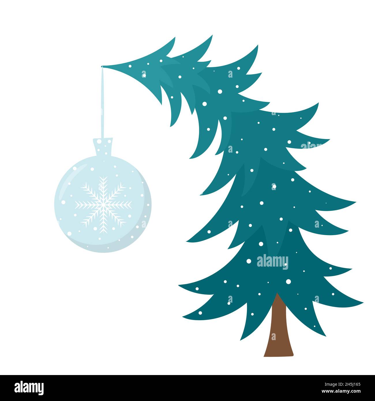 Curved tree Stock Vector Images - Alamy
