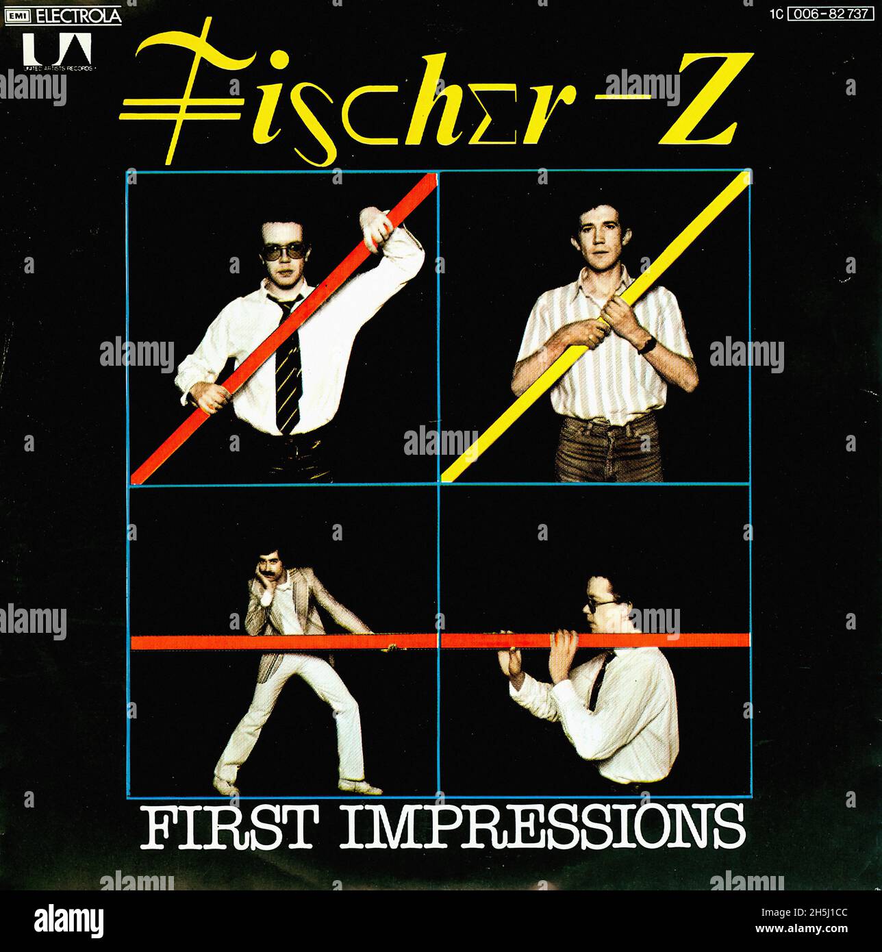 Vintage single record cover - Fischer Z - First Impressions - D - 1979 02 Stock Photo - Alamy