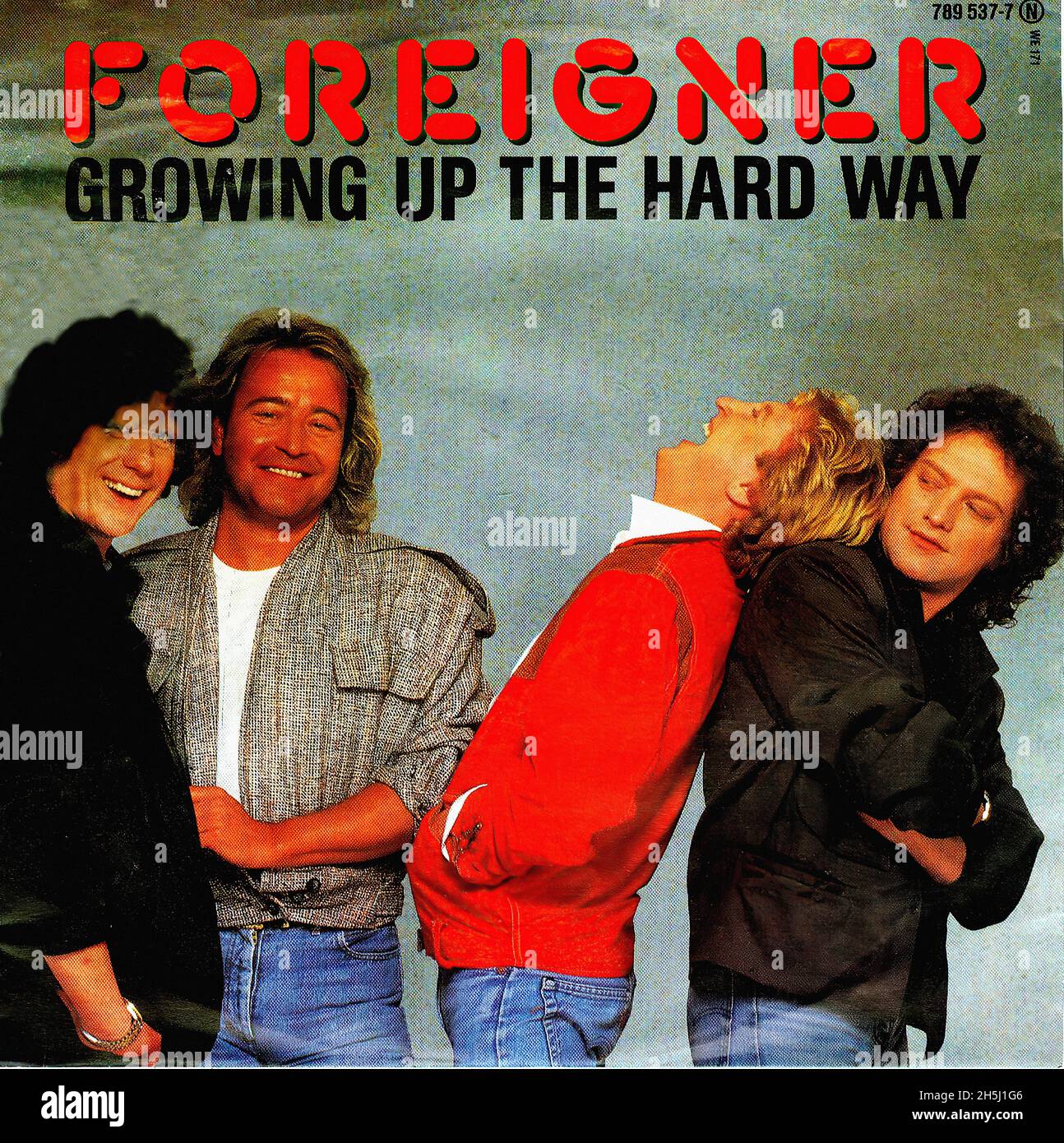 Vintage single record cover - Foreigner - Growing Up The Hard Way - D ...