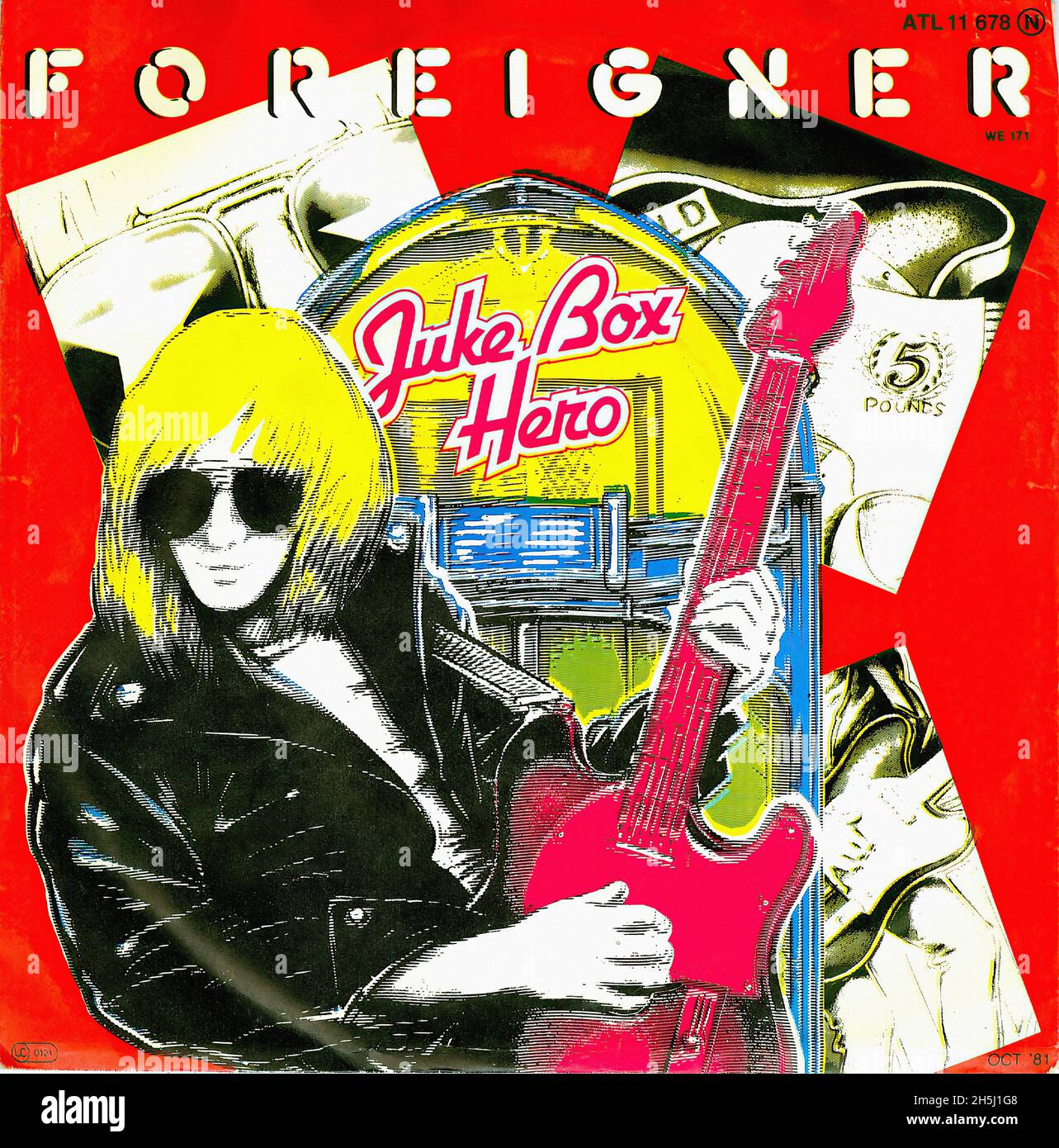 Vintage single record cover - Foreigner - Juke Box Hero - D - 1981 01 ...