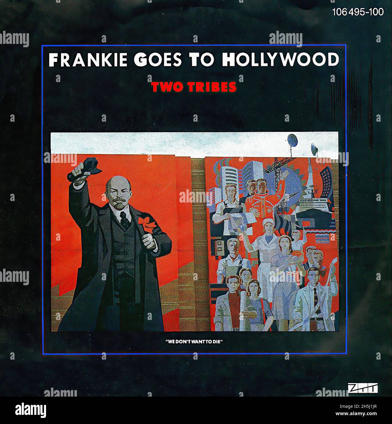 Vintage single record cover - Frankie Goes To Hollywood - Two Tribes ...