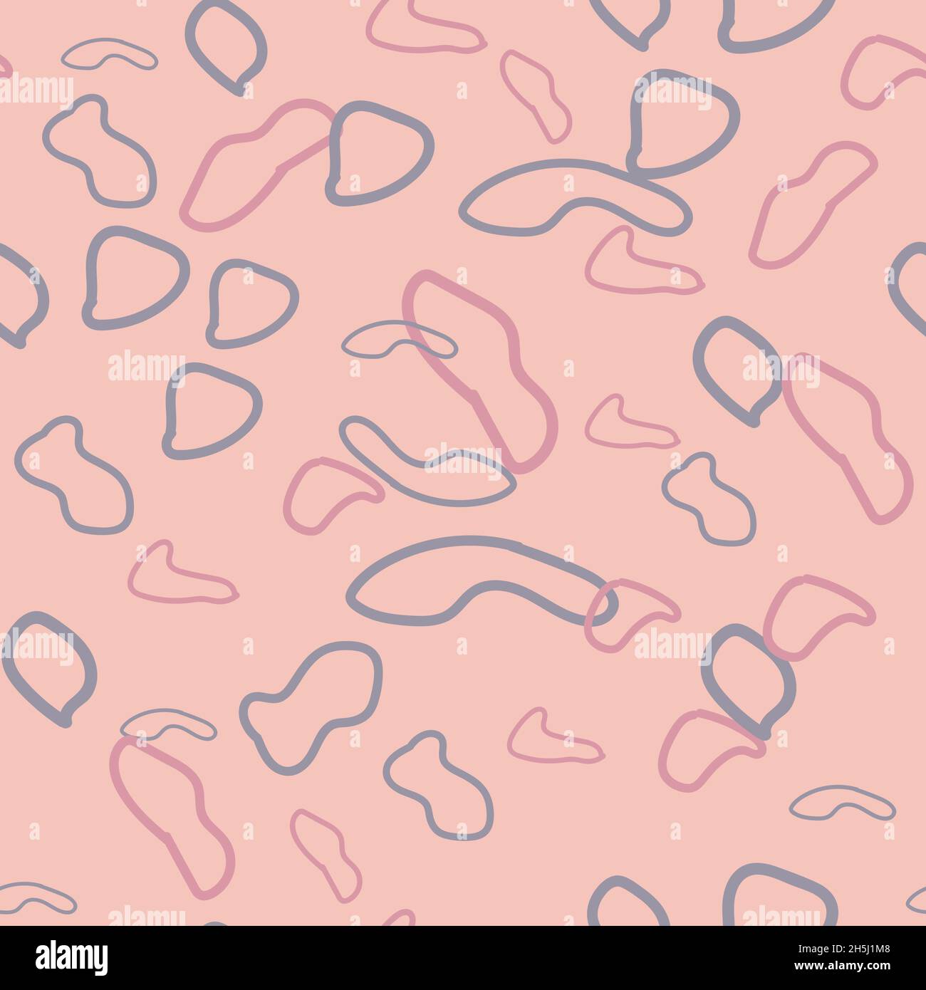 Abstract contemporary modern trendy seamless patterns. Hand drawn ...