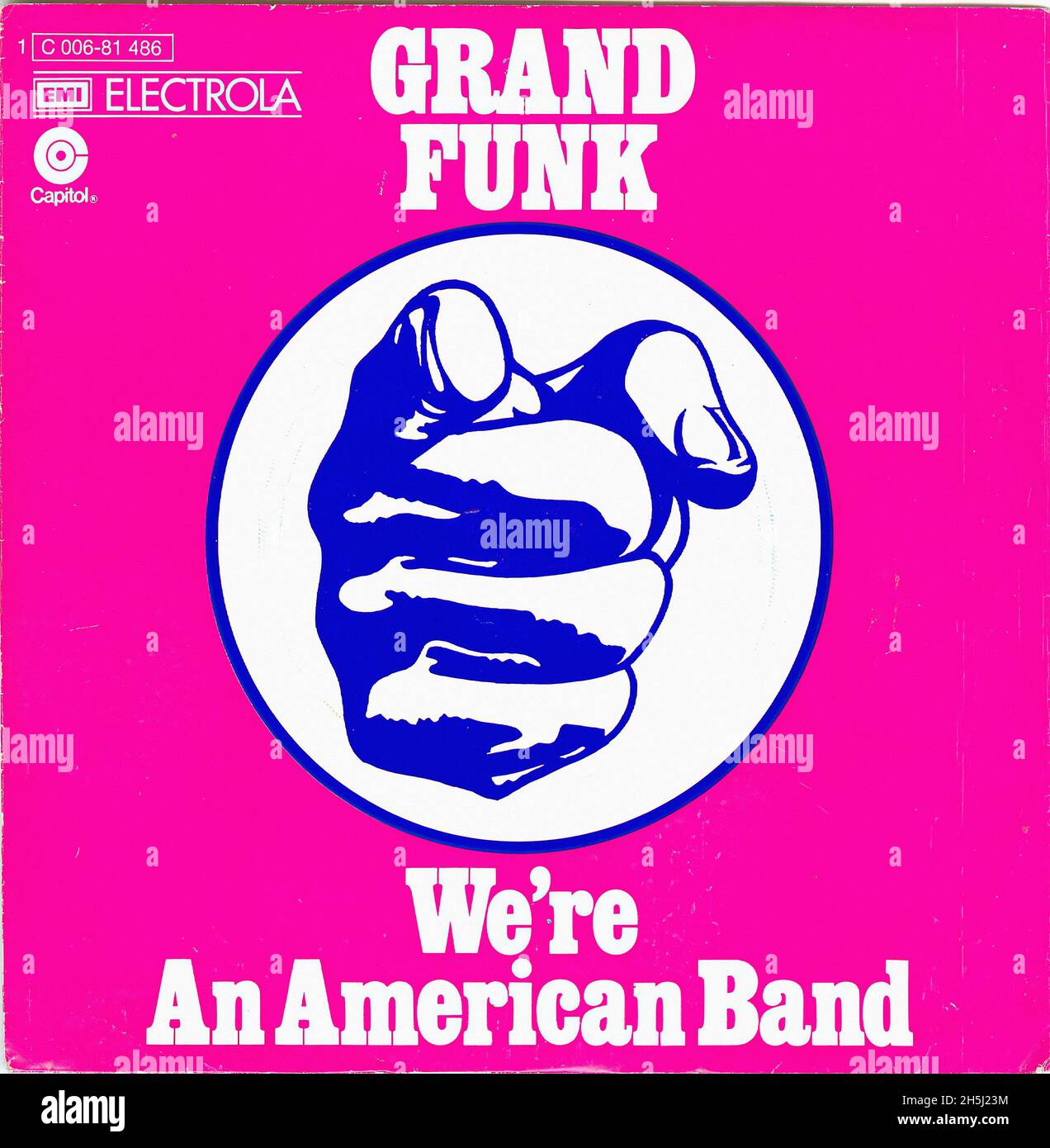 Vintage single record cover - Grand Funk Railroad - We're An American ...