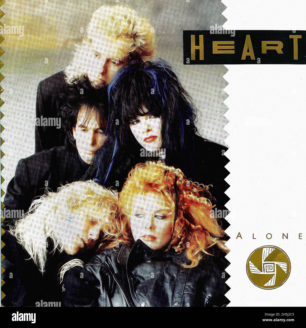 Vintage single record cover - Heart - Alone - D - 1987 Stock Photo - Alamy
