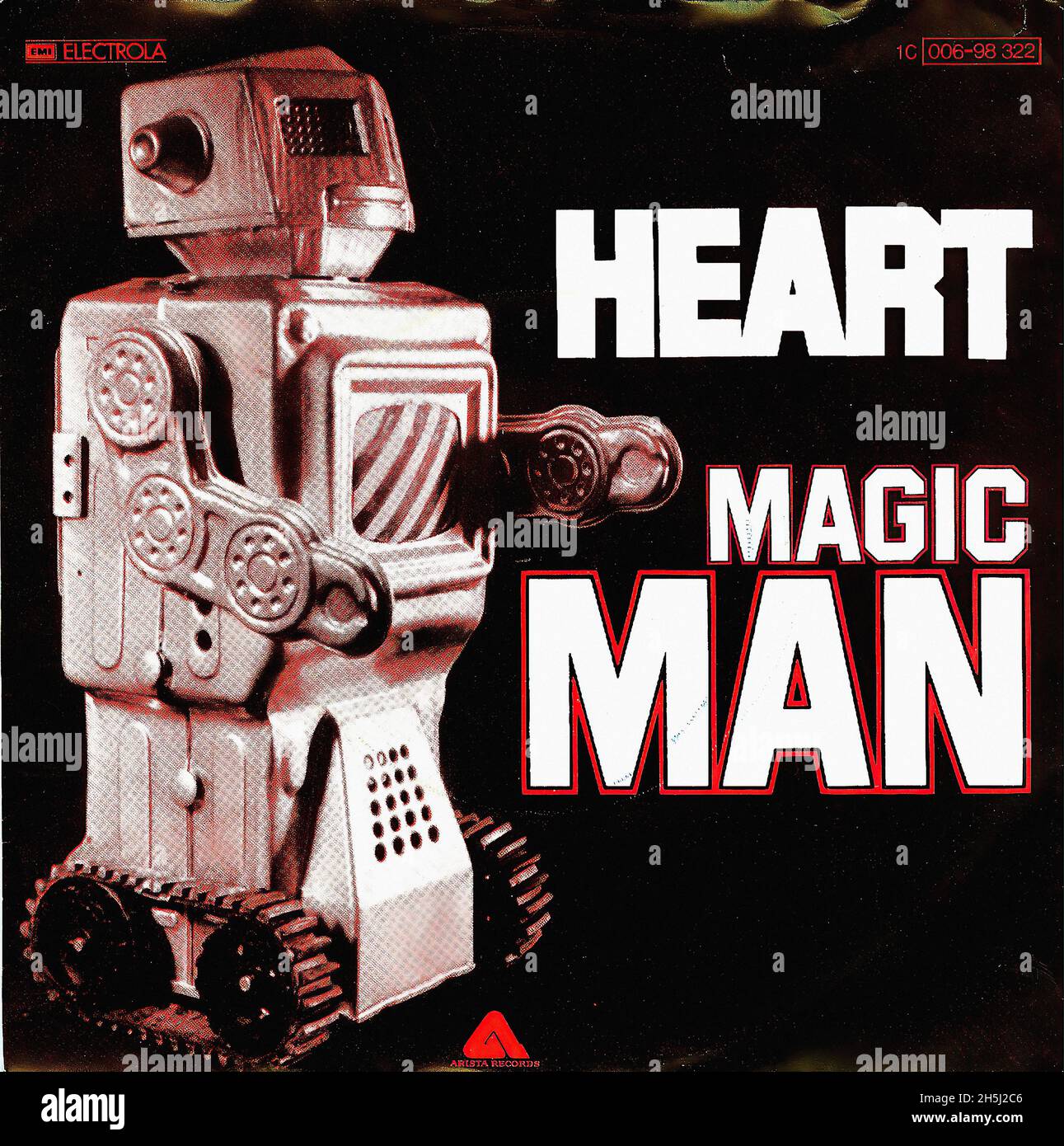 Vintage single record cover - Heart - Magic Man - D - 1976 Stock Photo ...