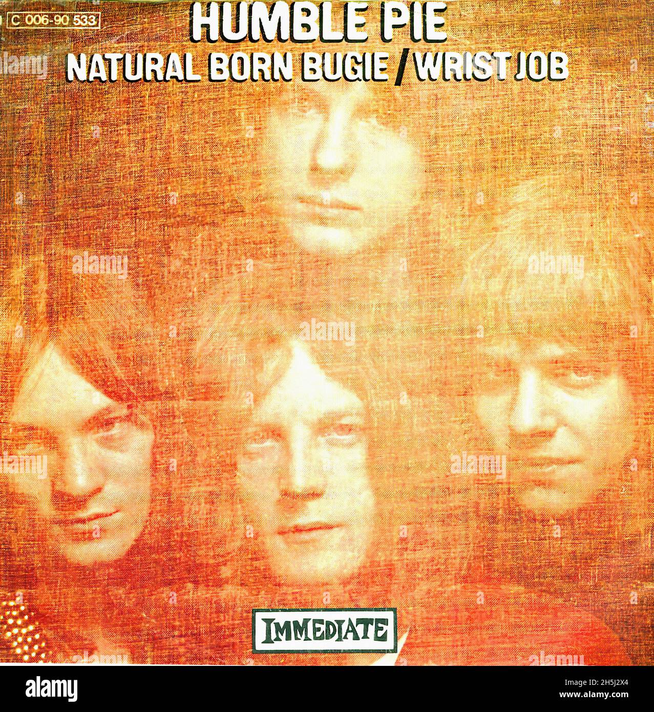 Vintage single record cover - Humble Pie - Natural Born Bugie - D ...