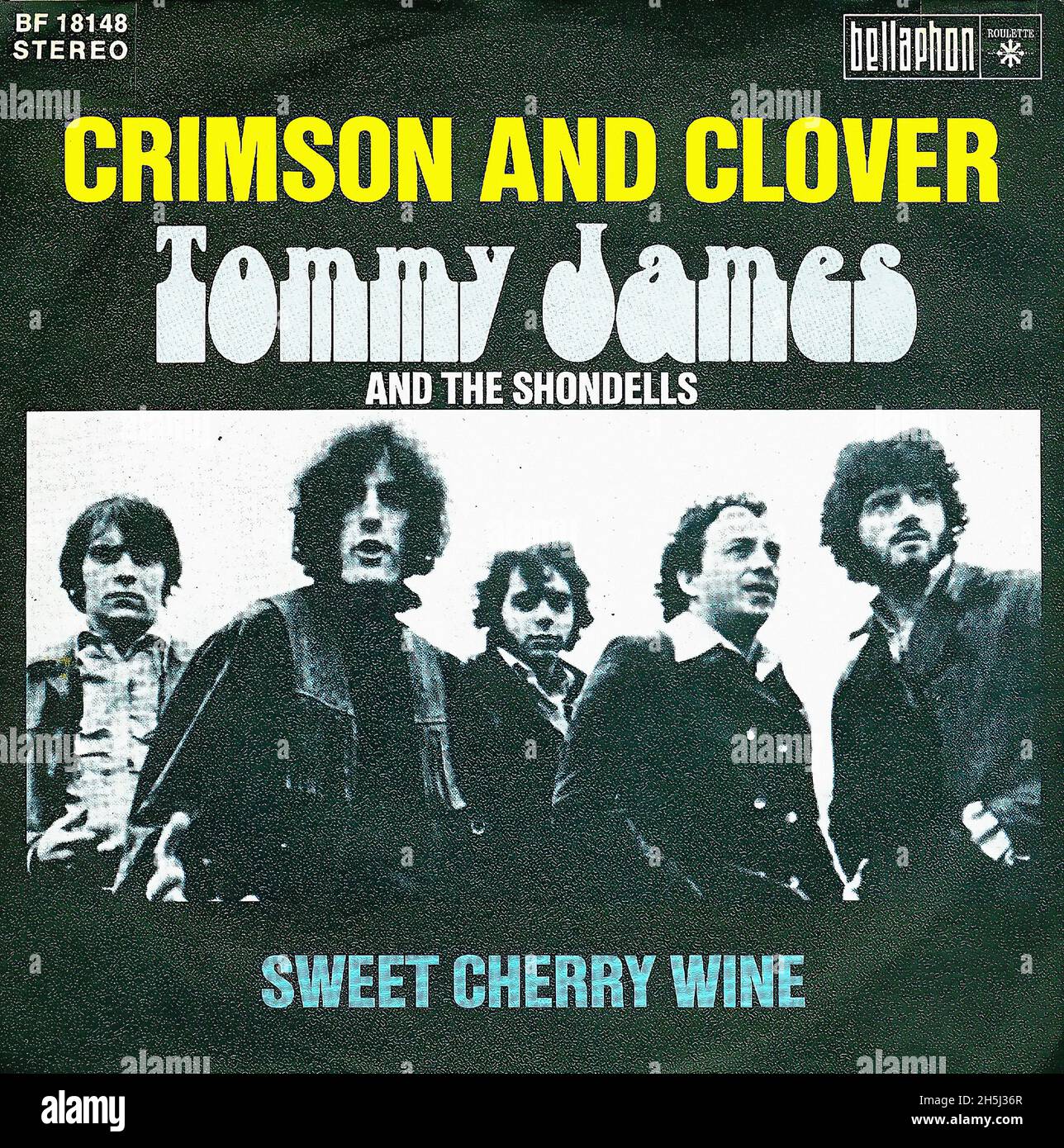 Vintage single record cover - James, Tommy - Crimson And Clover - D ...