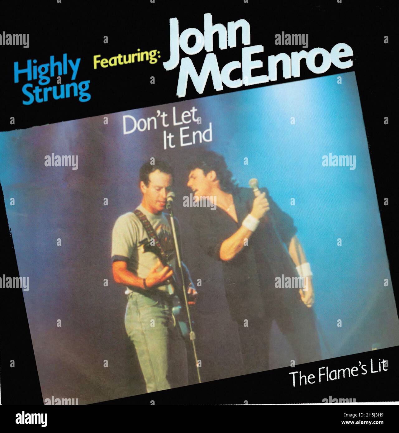 Vintage single record cover - John McEnroe - Don't Let It End - D ...