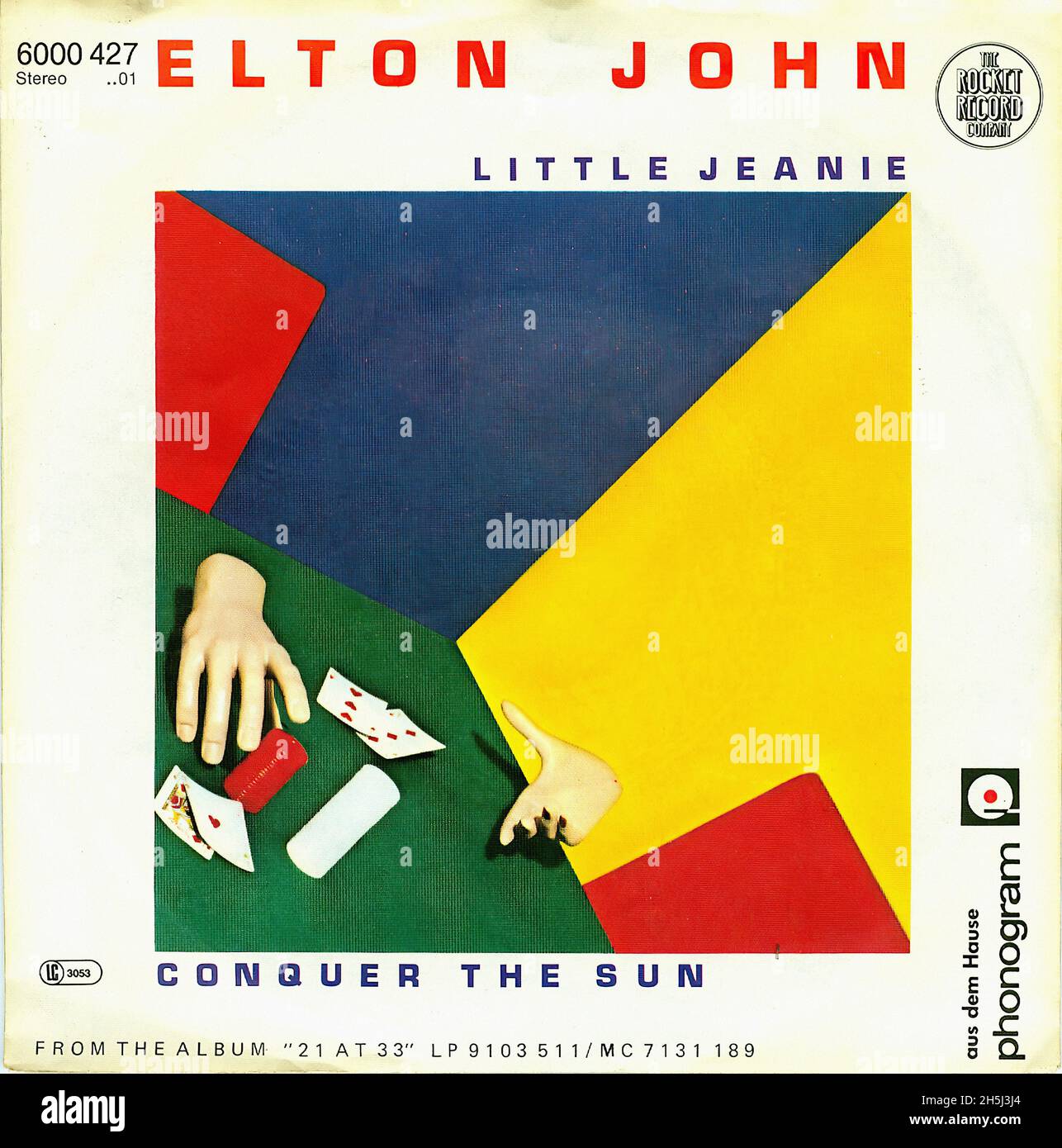 Vintage single record cover - John, Elton - Little Jeanie - D - 1980 ...
