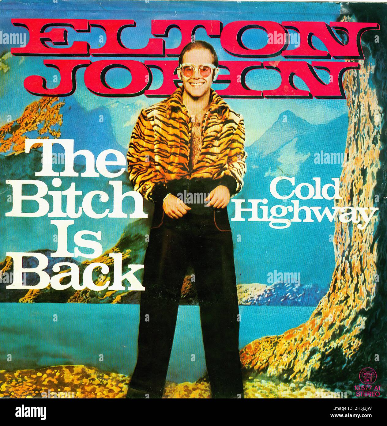 Vintage single record cover - John, Elton - The Bitch Is Back - D ...