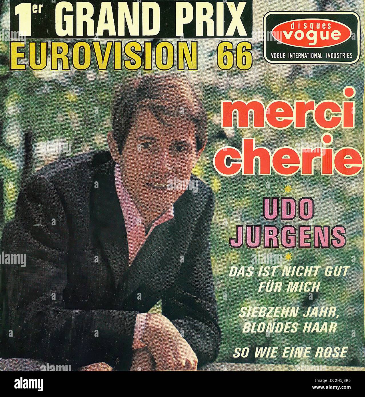 Vintage single record cover - Jürgens, Udo - Merci Cherie - EP - F ...