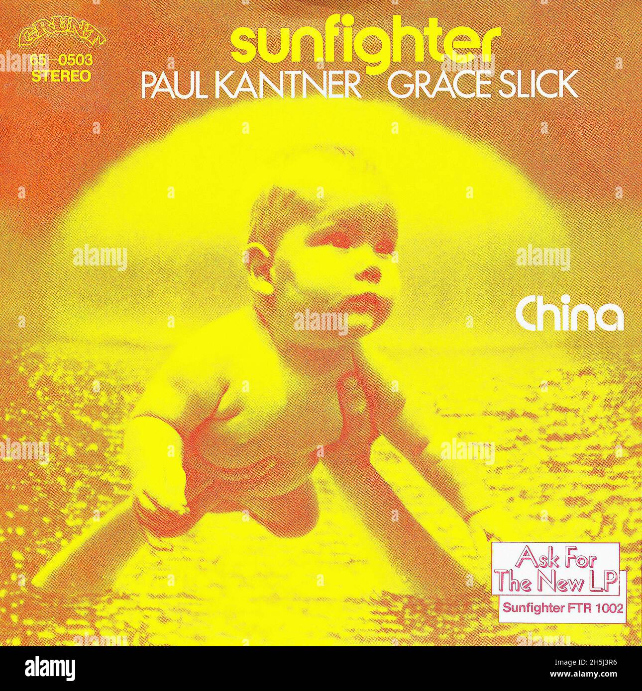 Vintage single record cover - Kantner, Paul - Sunfighter - D - 1971 ...