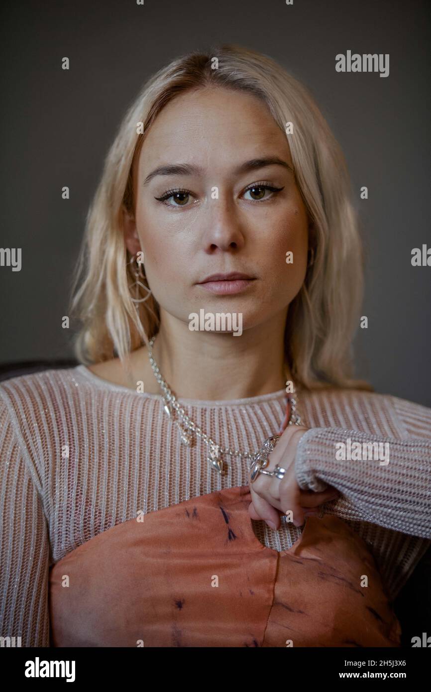 Actress and singer Alba August photographed in Stockholm, Sweden, on ...