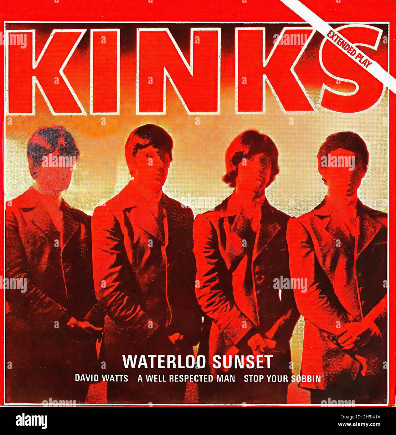 Vintage single record cover - Kinks, The - Waterloo Sunset - EP - UK ...