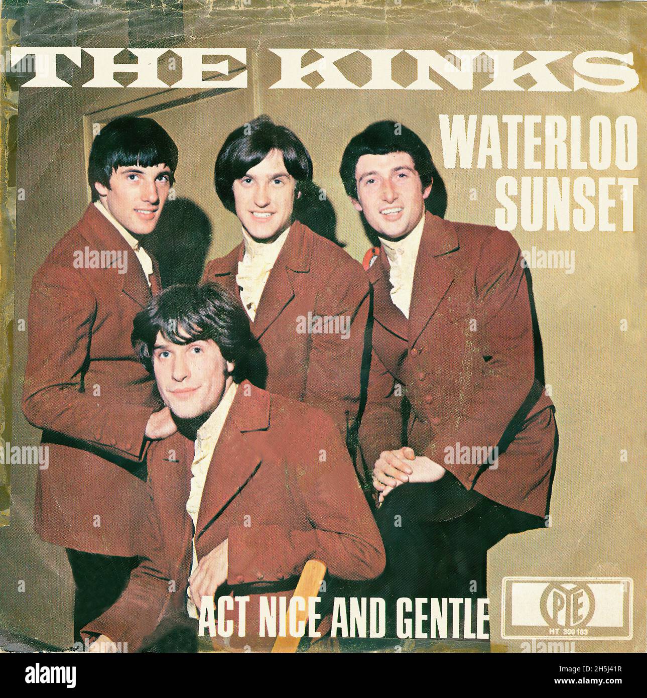 Vintage single record cover - Kinks, The - Waterloo Sunset - D - 1967 ...
