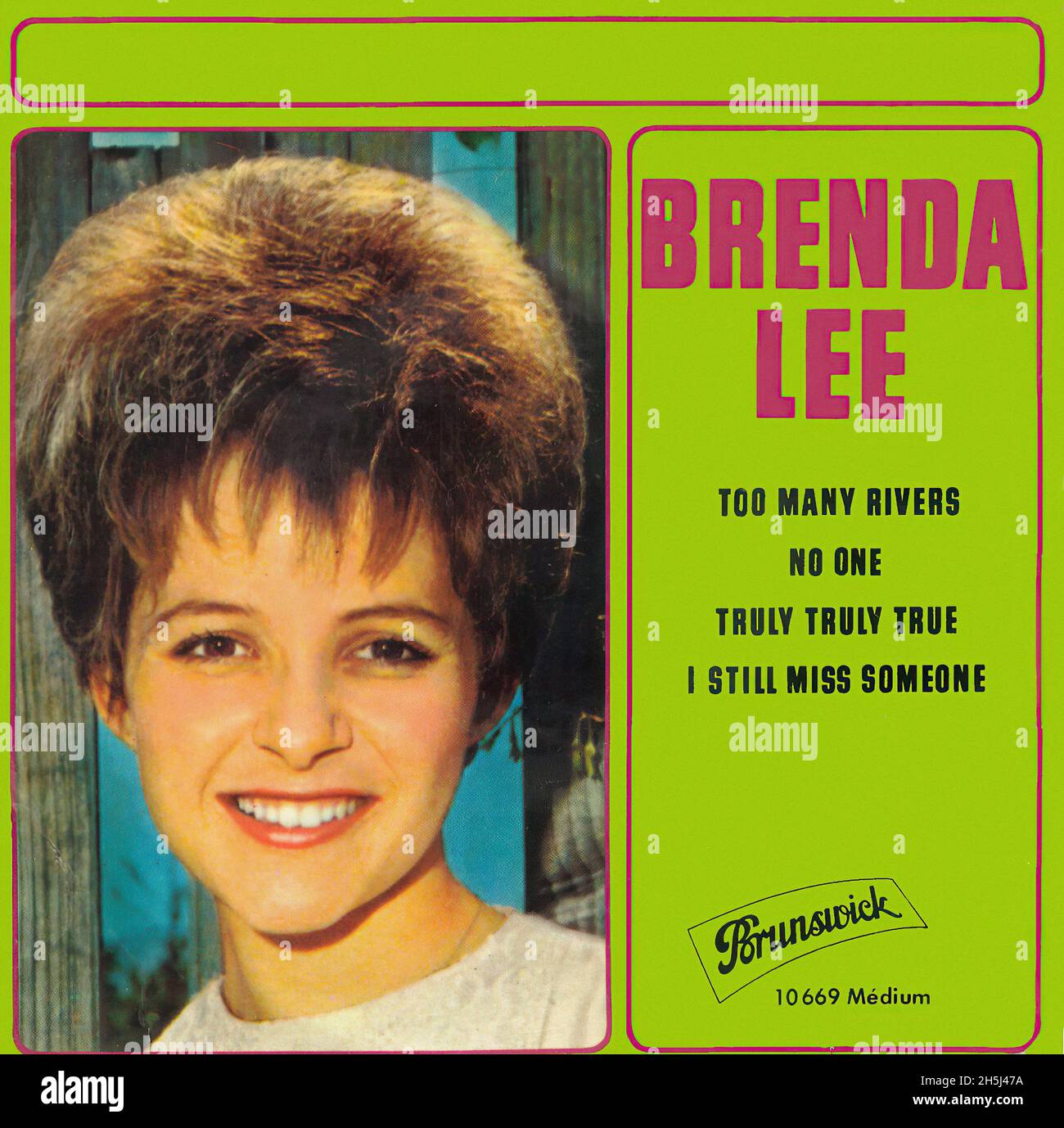 Vintage single record cover - Lee, Brenda - Too Many Rivers - EP - F ...