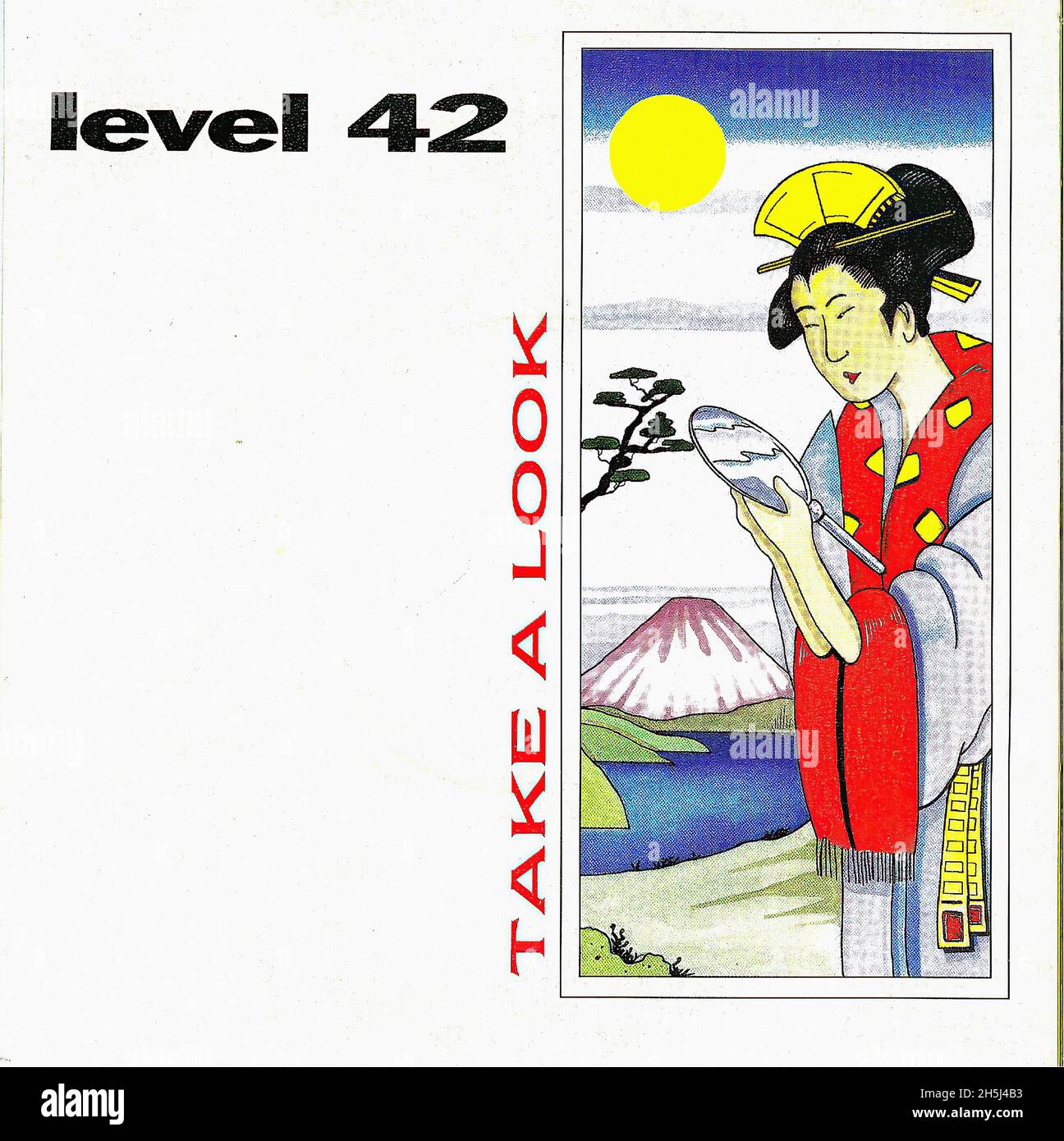 Vintage single record cover - Level 42 - Take A Look - D - 1988 Stock ...