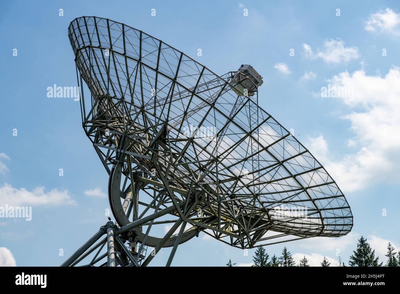 Westerbork, The Netherlands-July 2021; Close up of the dish of ...