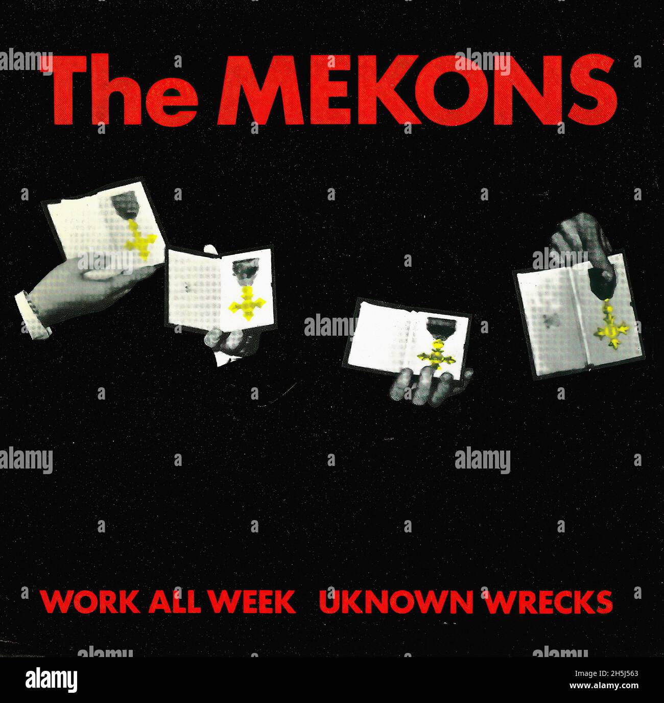 Vintage single record cover - Mekons, The - Work All Week - UK - 1979 Stock Photo - Alamy