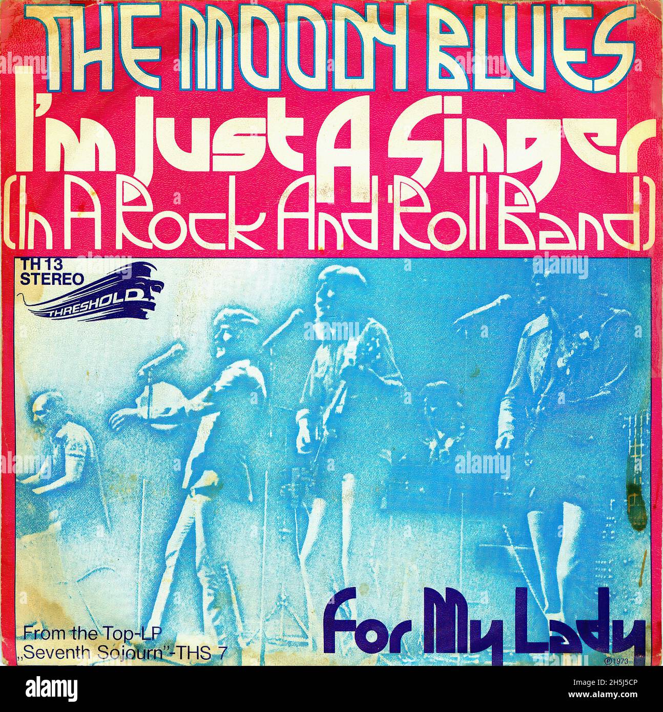 Vintage single record cover - Moody Blues, The - I'm Just A Singer - D ...