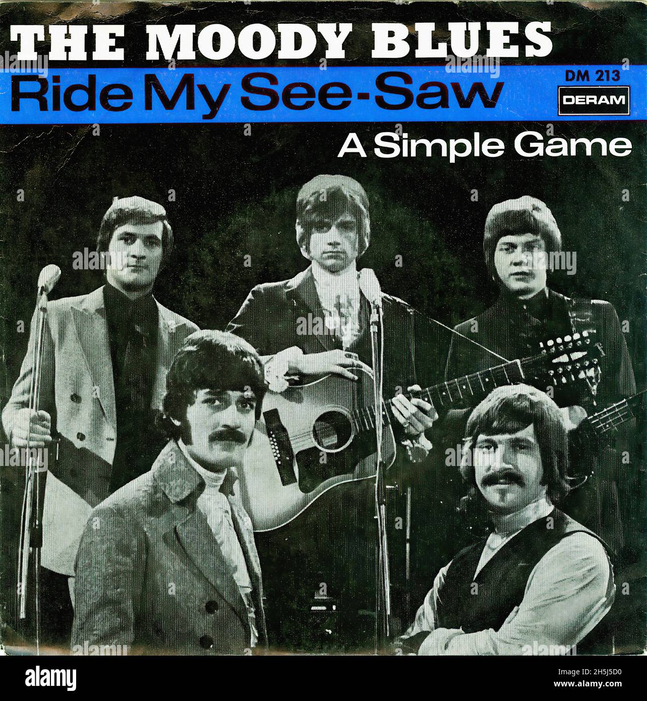 Vintage single record cover - Moody Blues, The - Ride My See Saw - D ...